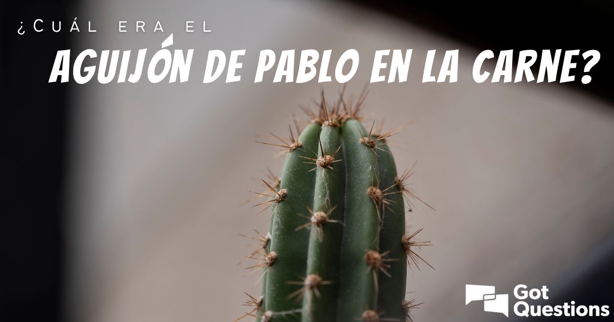 ¿Cuál era el aguijón de Pablo en la carne?