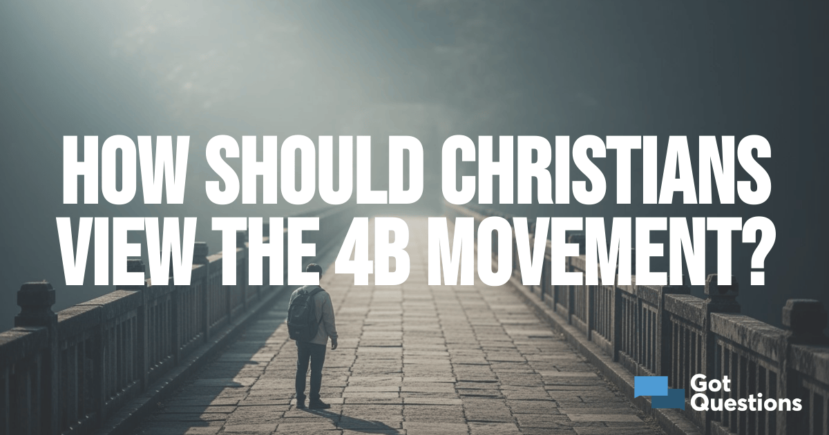 How should Christians view the 4B movement? | GotQuestions.org