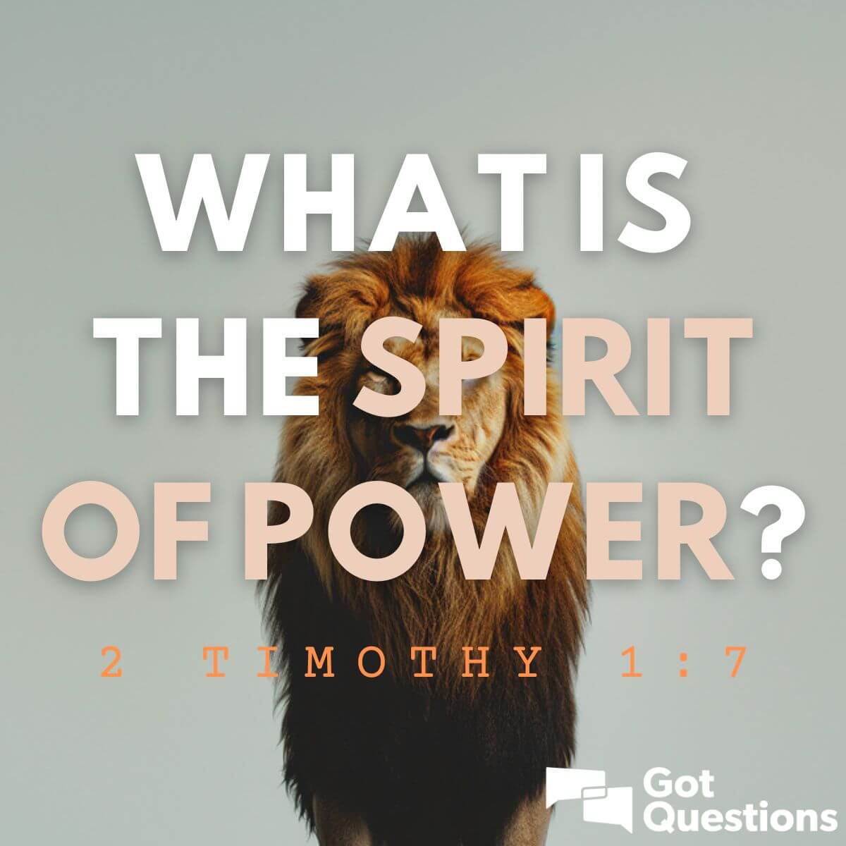 What is the spirit of power (2 Timothy 1:7)? | GotQuestions.org