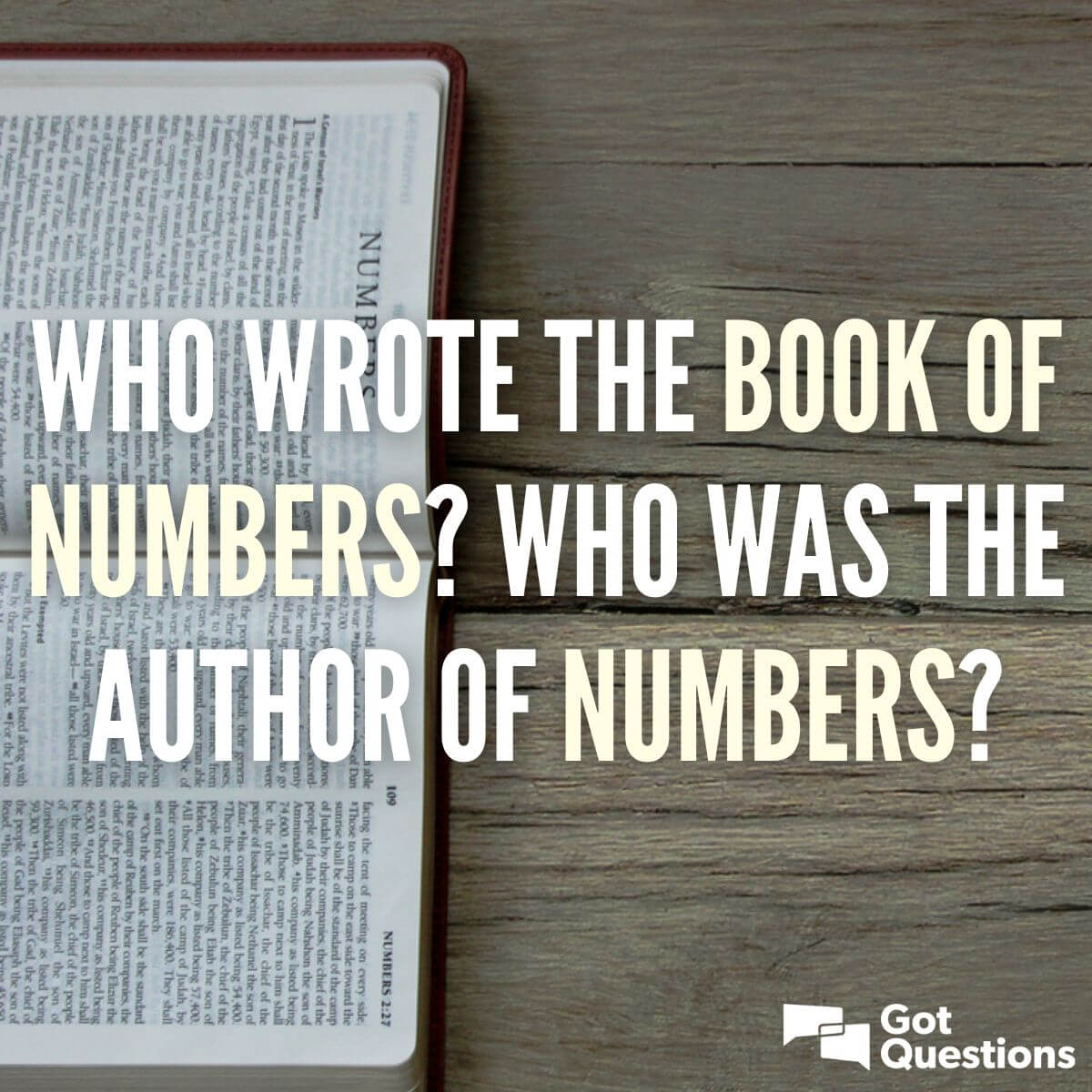 Who wrote the book of Numbers? Who was the author of Numbers ...